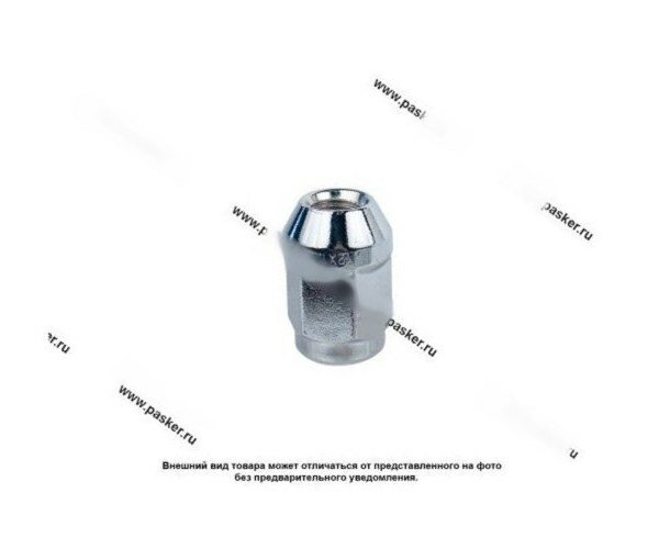 Гайка колесного болта м12х1,5/35 кл 21 конус закрытая хром