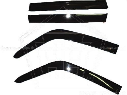 Дефлектор окон а/м ваз 2123 "шеврале-нива" (к-т,4 шт.) накладные (dn-00010)