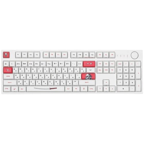 Клавиатура проводная+беспроводная ARDOR GAMING Katana [AG-ZD-104GT-XDA-HS-W] [механическая Gateron M