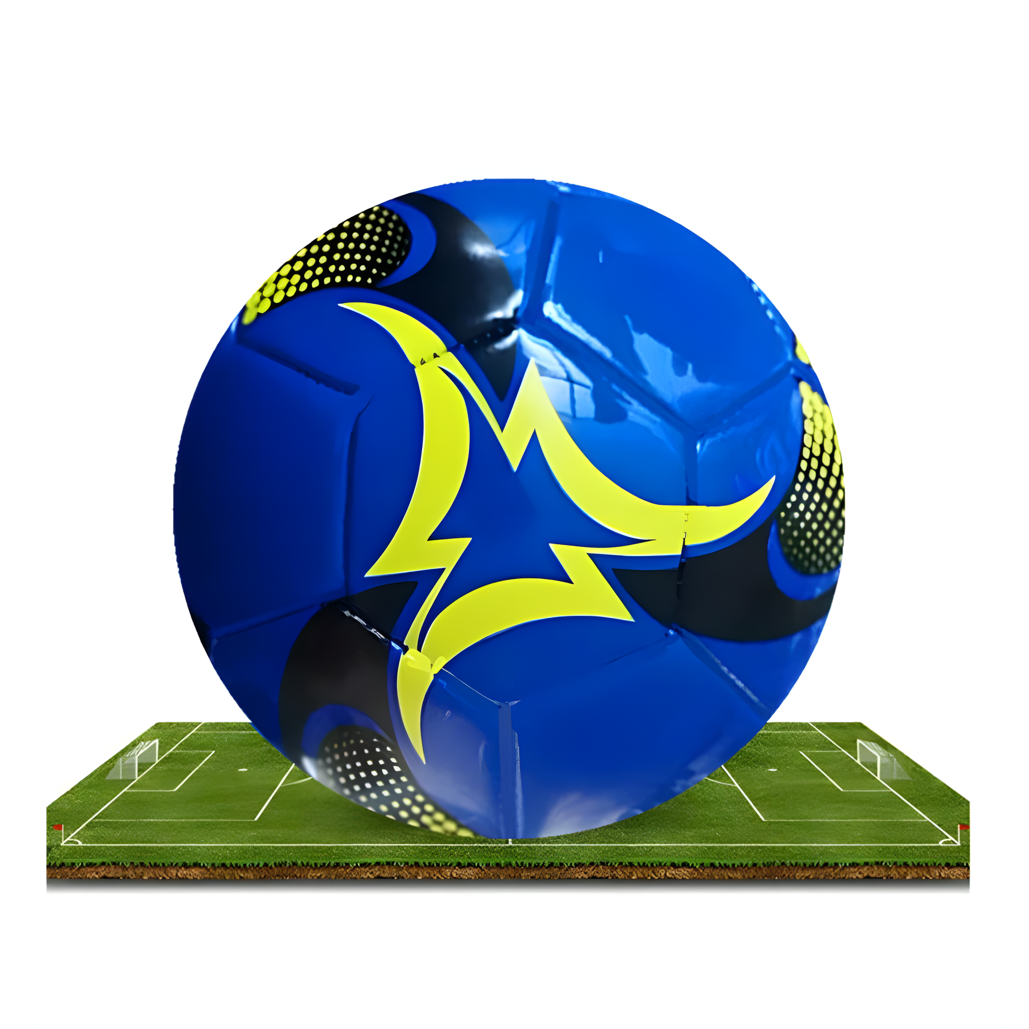 Футбольный мяч Otidas, размер 5 (диаметр 21,5 см), полиуретан, цвет синий вихрь