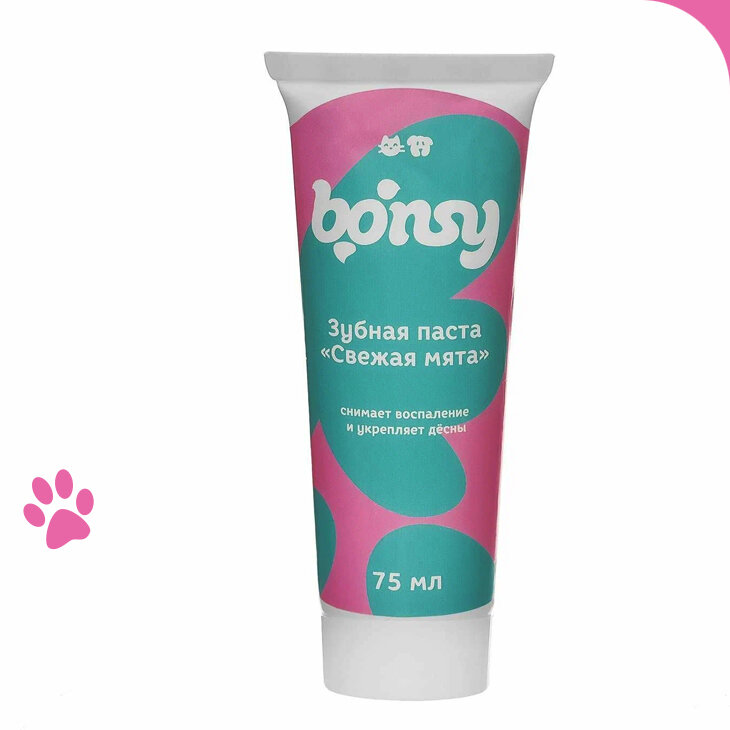 Bonsy Зубная паста с мятой для кошек и собак
