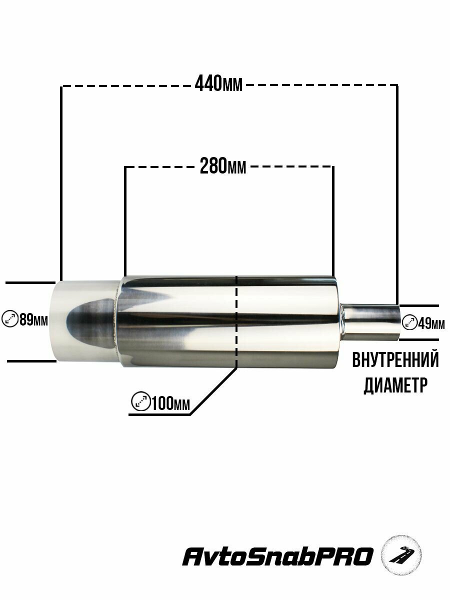Глушитель прямоток насадка на глушитель