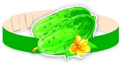 Маска-ободок Творческий Центр "сфера" "Огурец", унисекс, для детей и взрослых