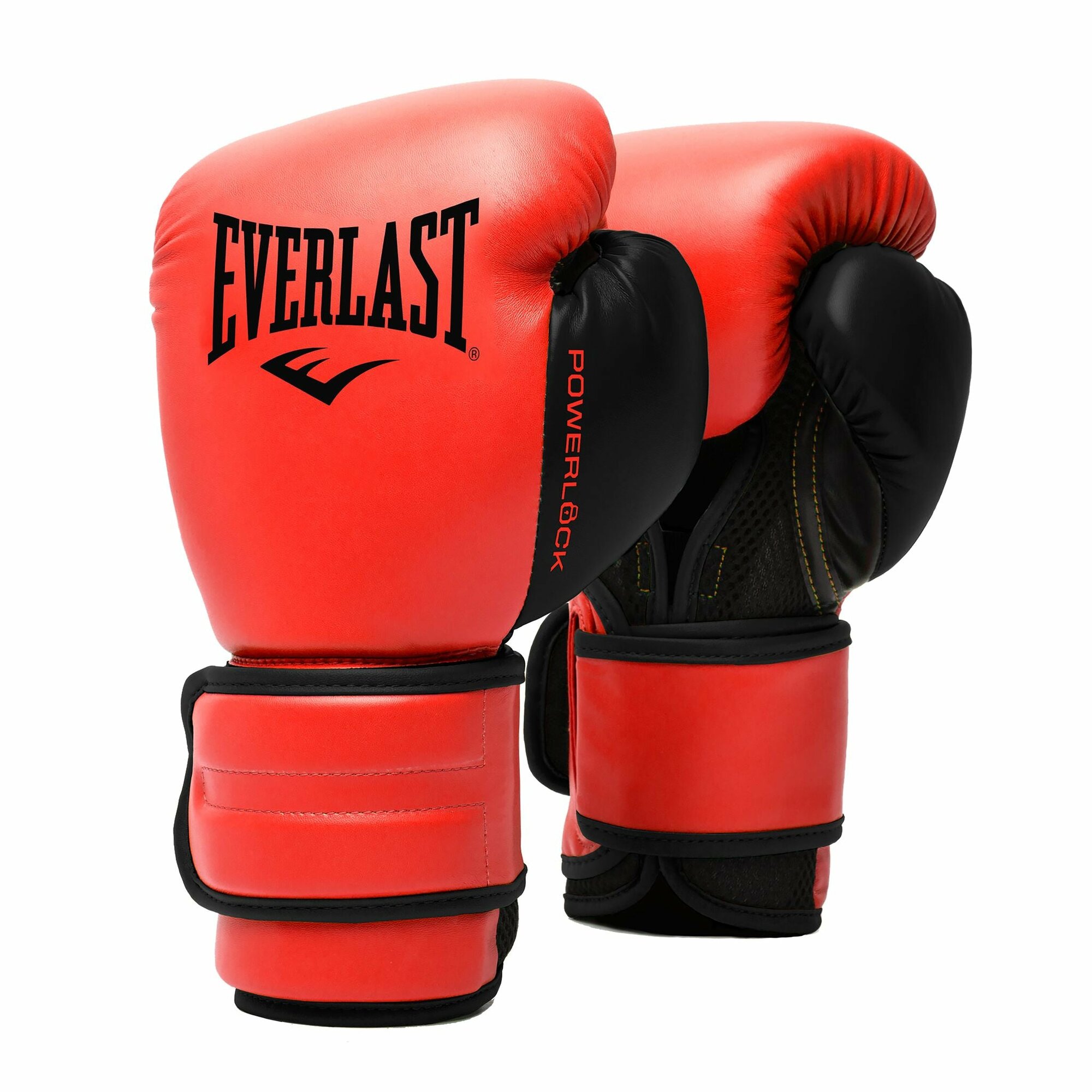 Перчатки тренировочные Everlast Powerlock PU 2 красные, вес 12 унций