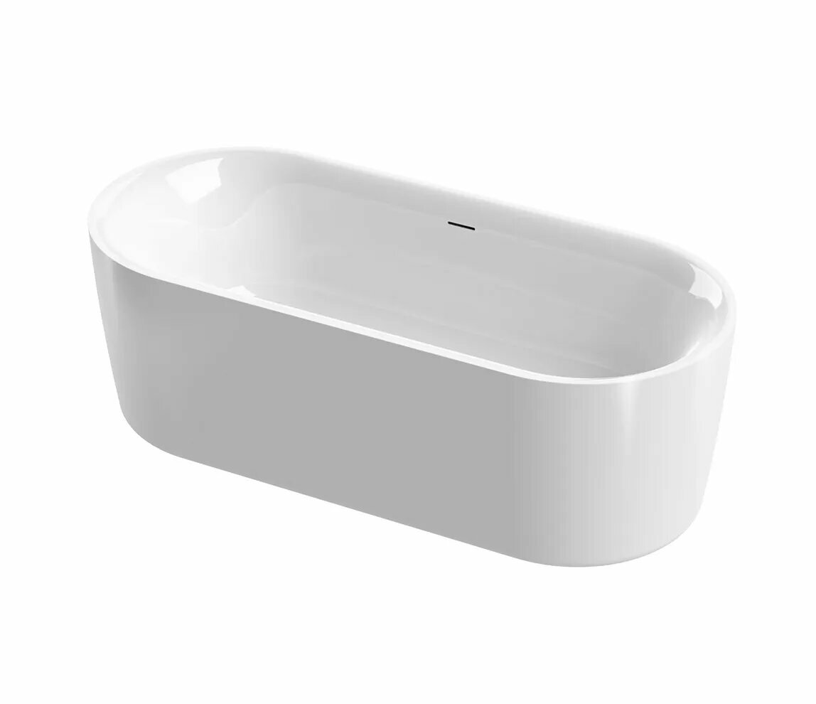 Акриловая ванна Cezares Metauro 180x80 METAURO-INT-Central-180-80-60 с панелью и сливом-переливом