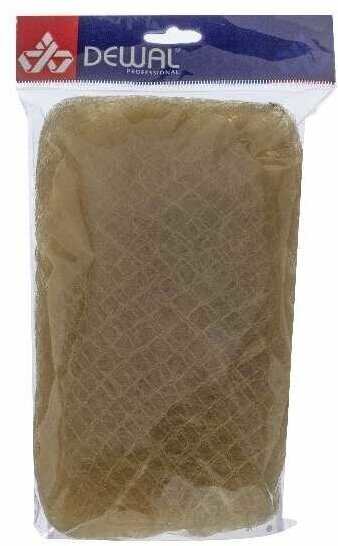 Валик для прически "Dewal", искусственный волос + сетка, цвет блондин, 18x11 см