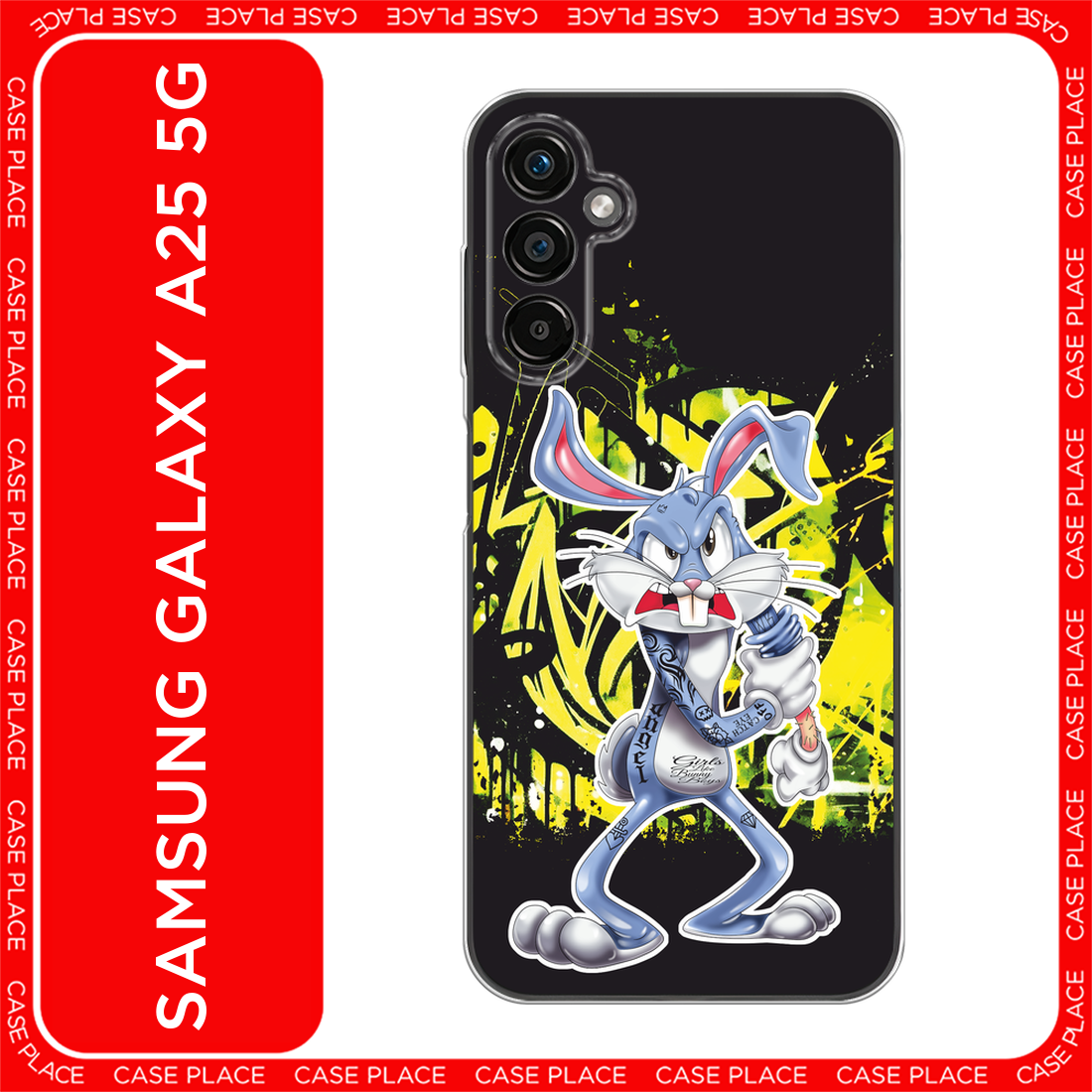 Чехол на Samsung Galaxy A25 5G / Самсунг Галакси A25 5G с принтом Матёрый Багз Банни