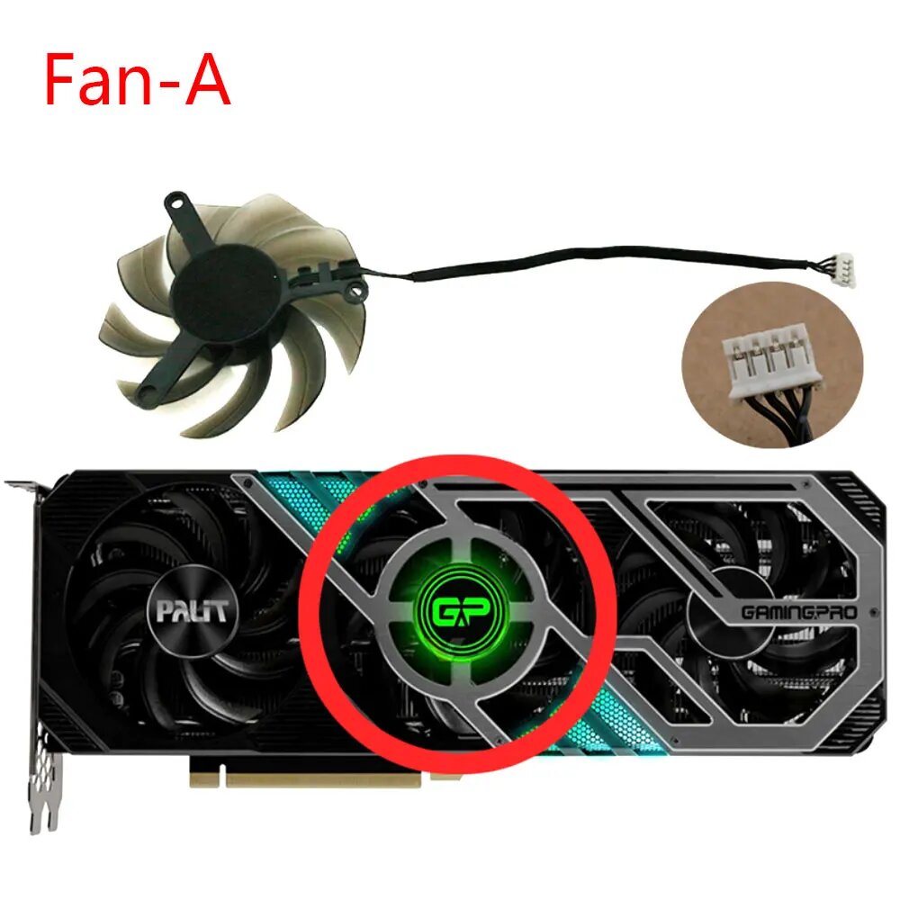 Вентилятор для видеокарты LS 83 мм Fan-A