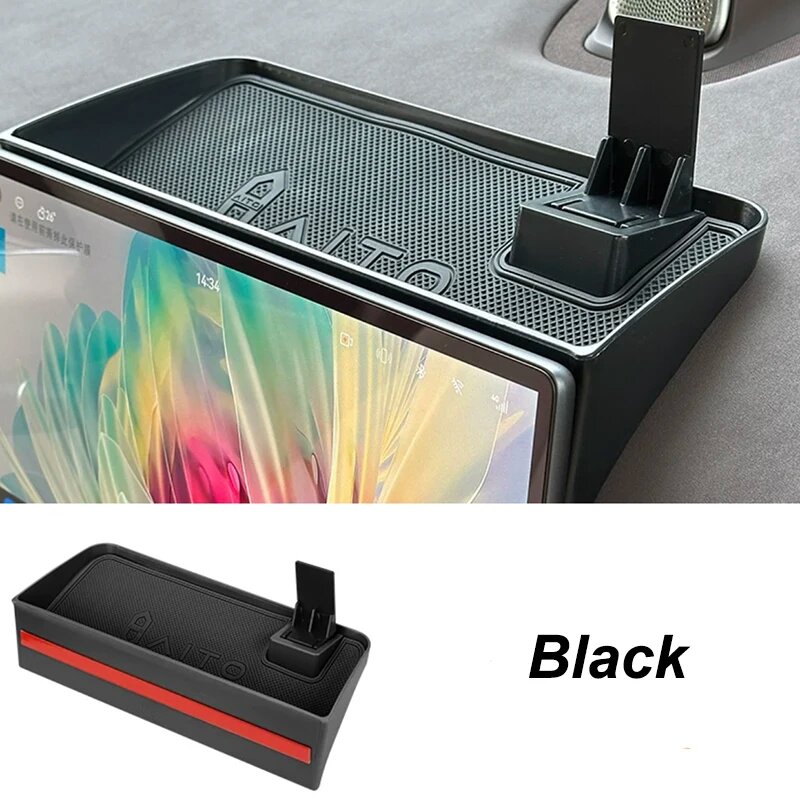 Для Aito M7 2024-2026: Органайзеры для центрального экрана, заднего отсека, приборной панели, держатели для телефона и салфеток, аксессуары 24-25 black