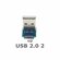Голубой USB 2.0 2 кабель
