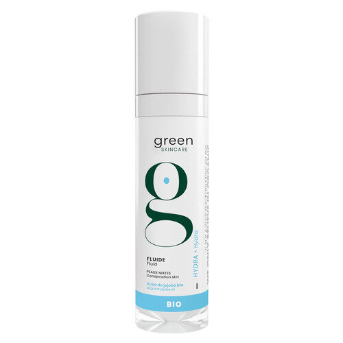 GREEN SKINCARE HYDRA Увлажняющий дневной флюид с маслом жожоба и сладкого миндаля 40 мл