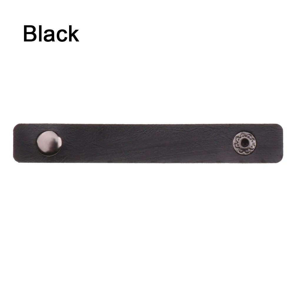5 шт. кожаные кабельные стяжки MIIQNUS 5Pcs Black