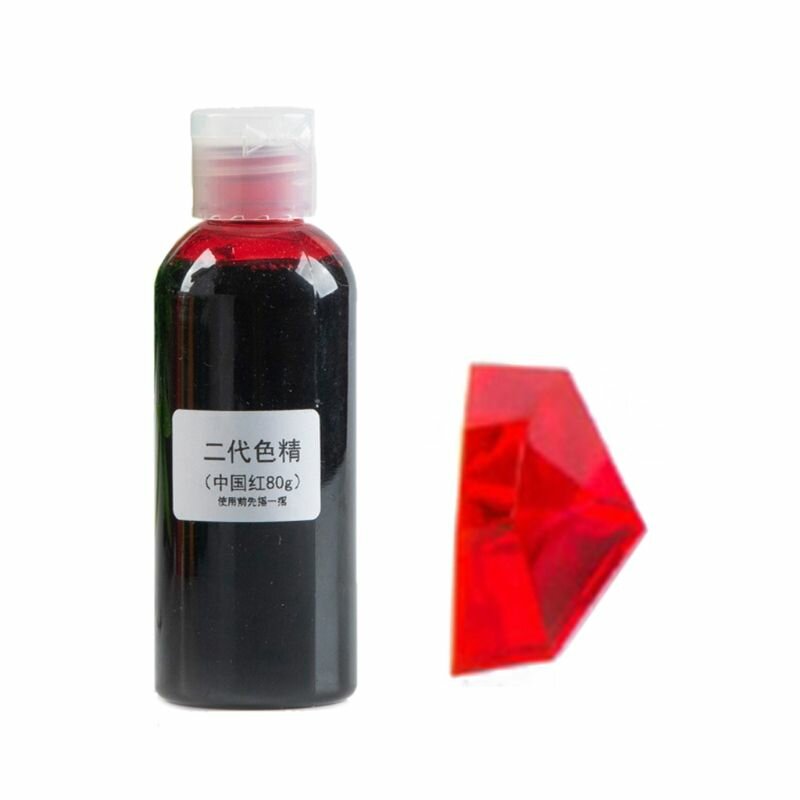 (1 бутылка) 80 г пасты для эпоксидных смол (ночь)-Китайский красный