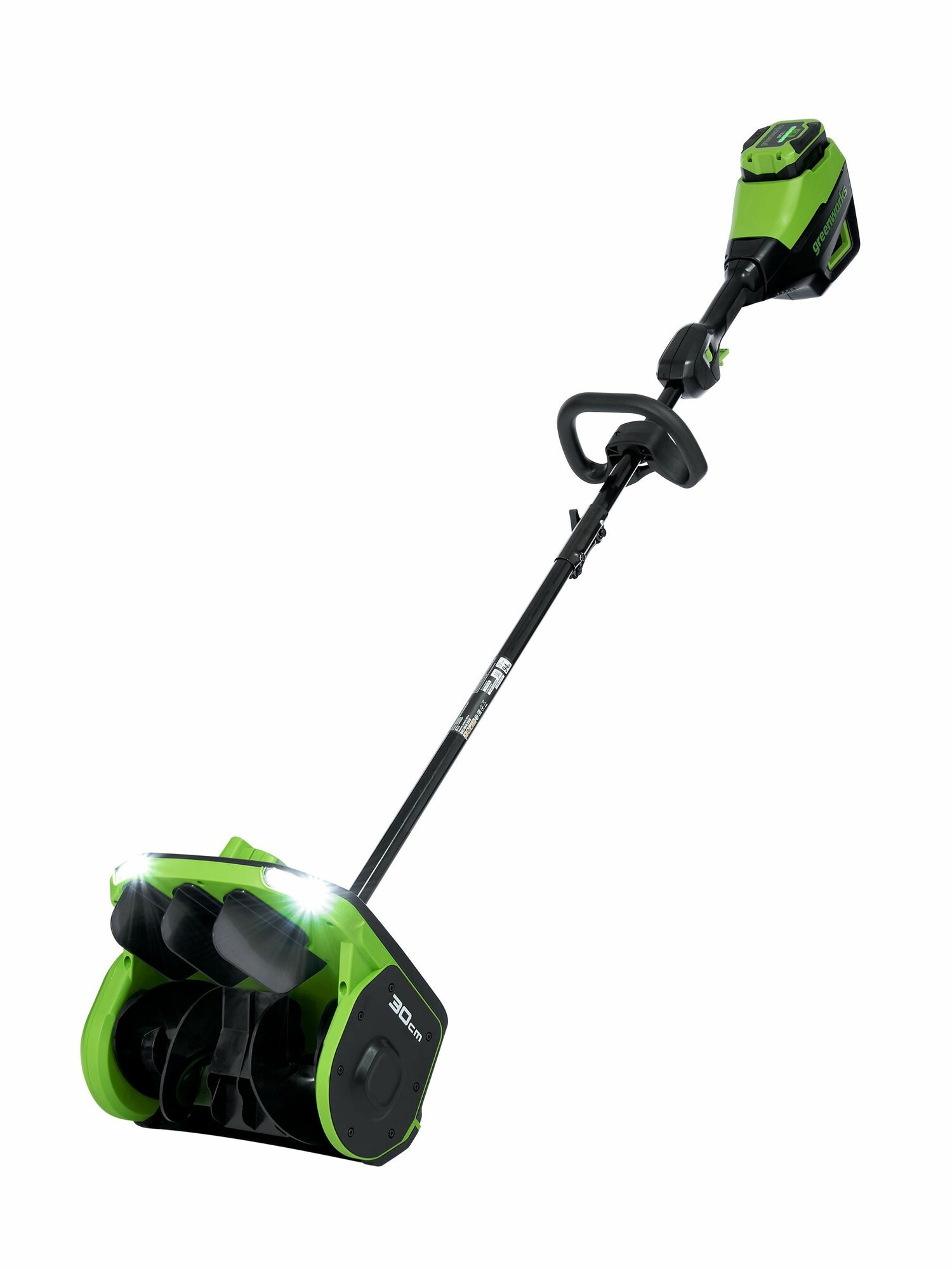 Снегоуборщик аккумуляторный Greenworks Арт. 2603207, 60V, 30 см, с регулир. напр. выброса, без АКБ, ЗУ