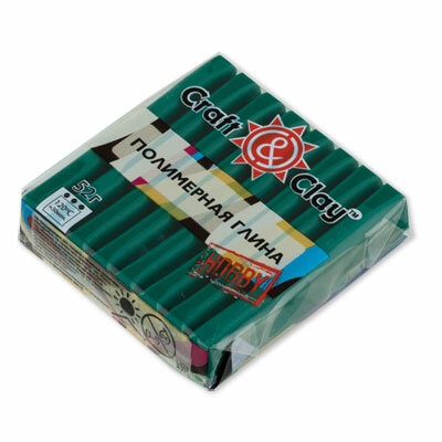 "Craft&Clay" полимерная глина CCH 52 г 1020 изумрудный