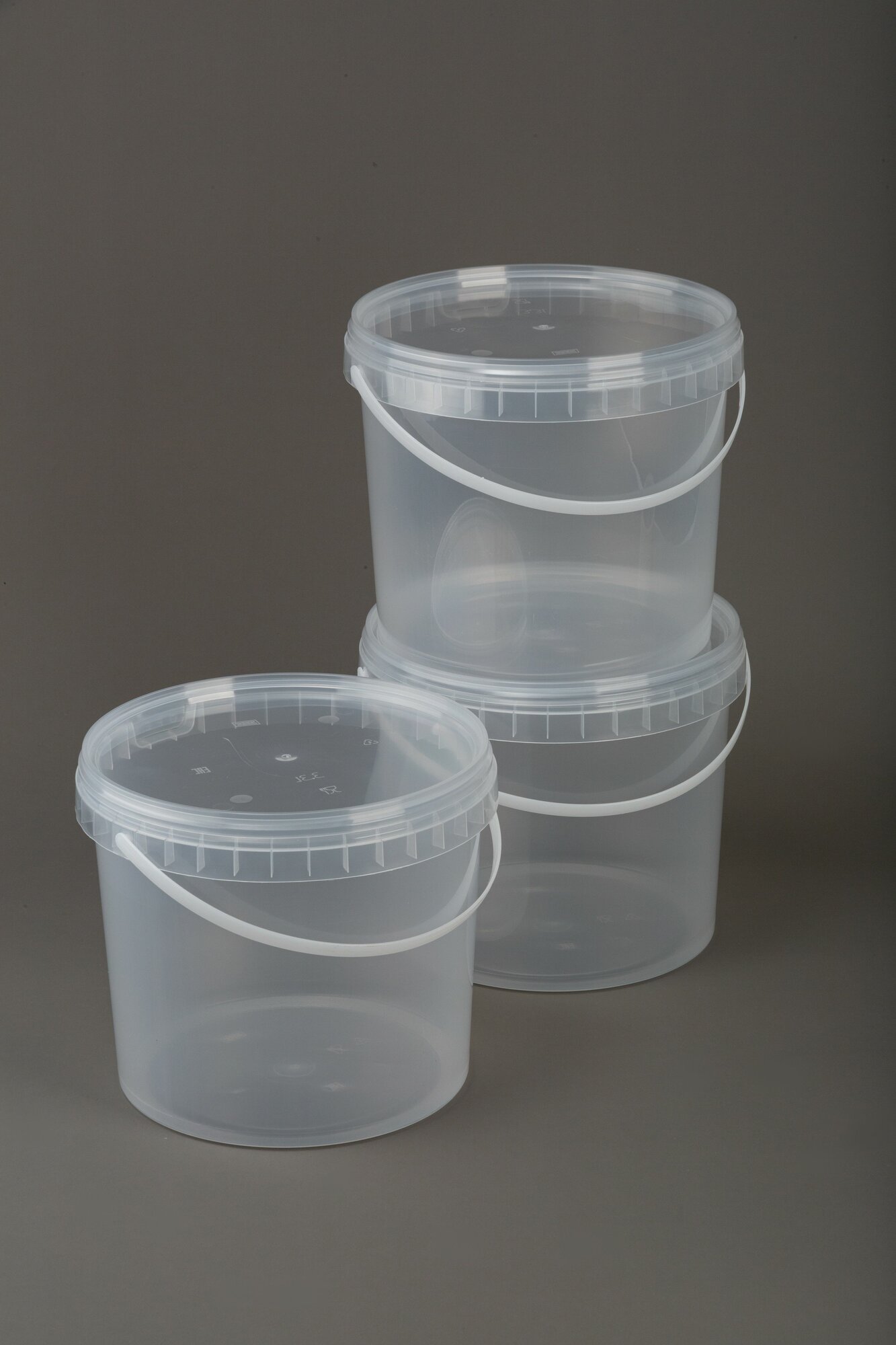 Ведерко 3,3 л пищевое с герметичной крышкой, для меда, для ягод, набор 3 шт