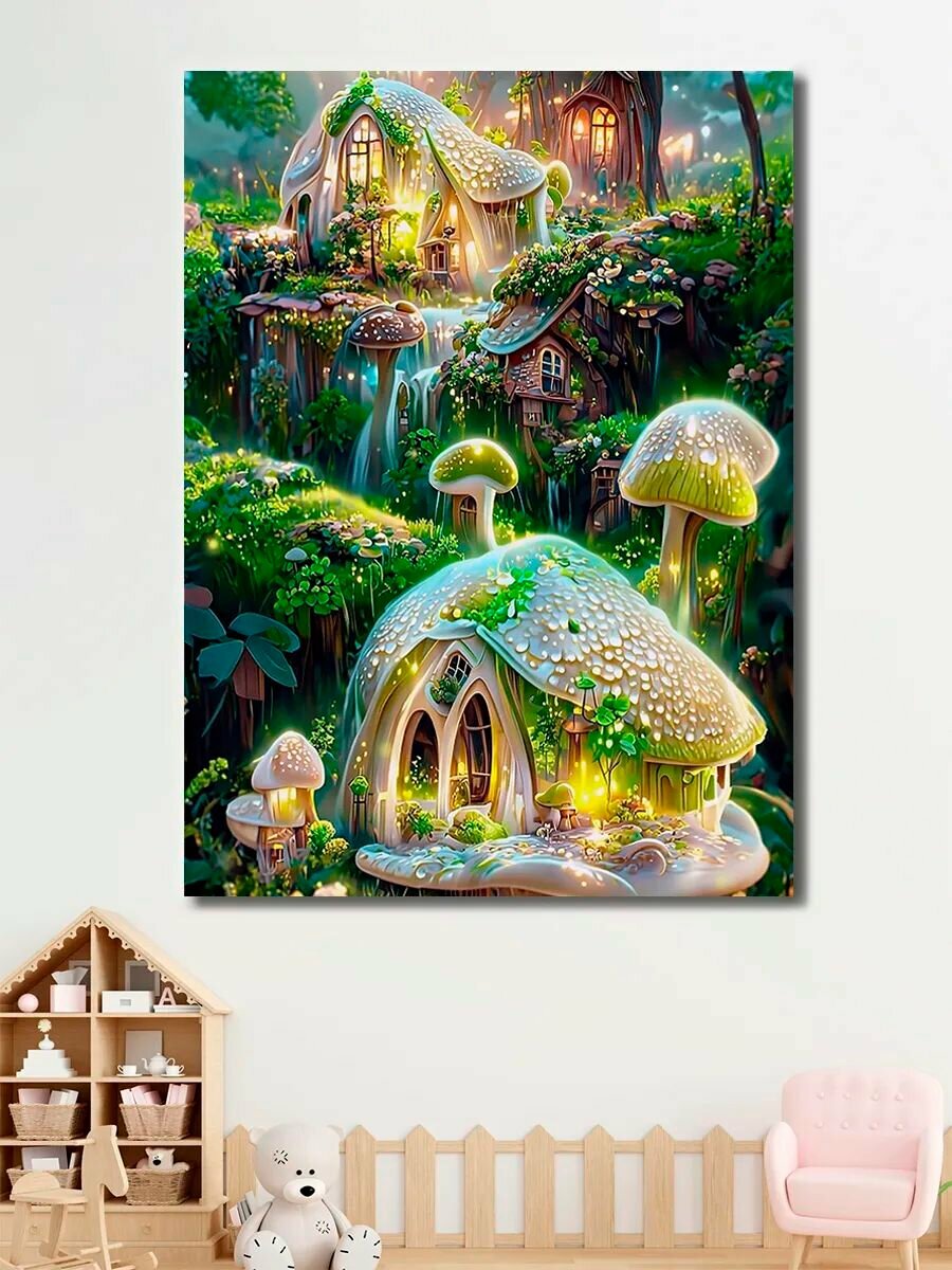 Картина "Деревня фей", модульная 50х70см 1шт.