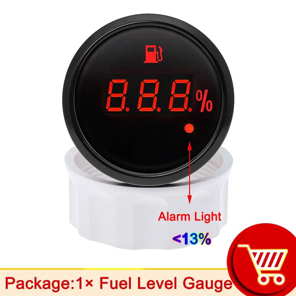 Универсальный датчик уровня топлива 100-550 мм для 2 '52 мм 0 ~ 190 Ом Цифровой only 1pc gauge