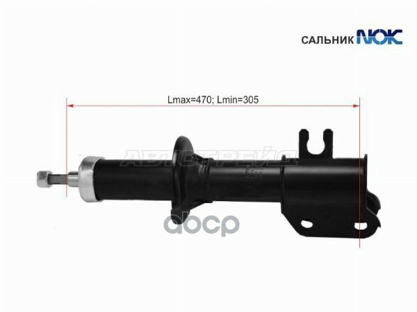 Стойка передняя Chevrolet Spark 05-10 / Daewoo Matiz 97-15 (Слева) Sat арт. ST-96316745