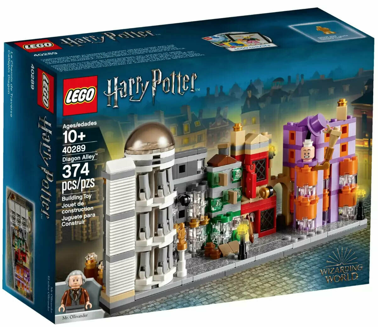 Конструктор LEGO Harry Potter 40289 Косой переулок, 374 детали, от 10 лет, 2018 год