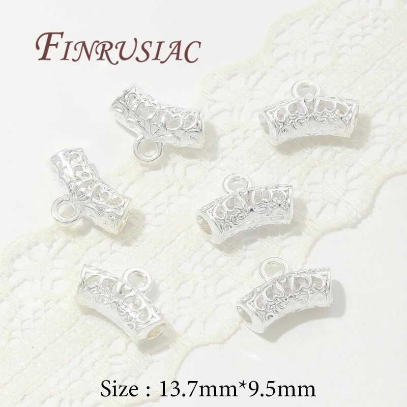 Позолоченные бейлы для подвесок FINRUSIAC 5 Pieces, Silver Plated