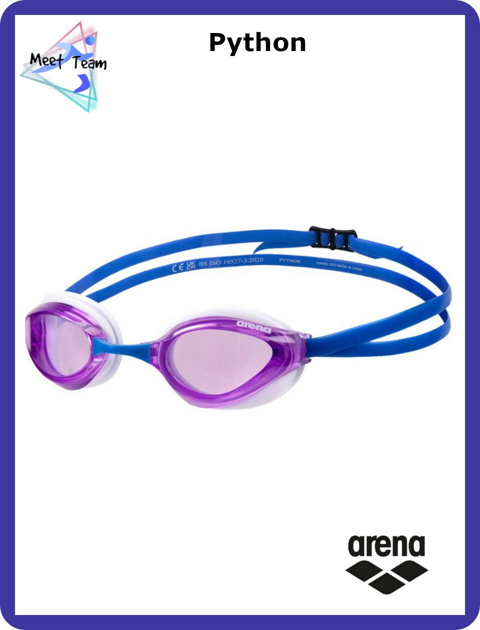 Очки Arena Python (синий-белый-фиолетовый)