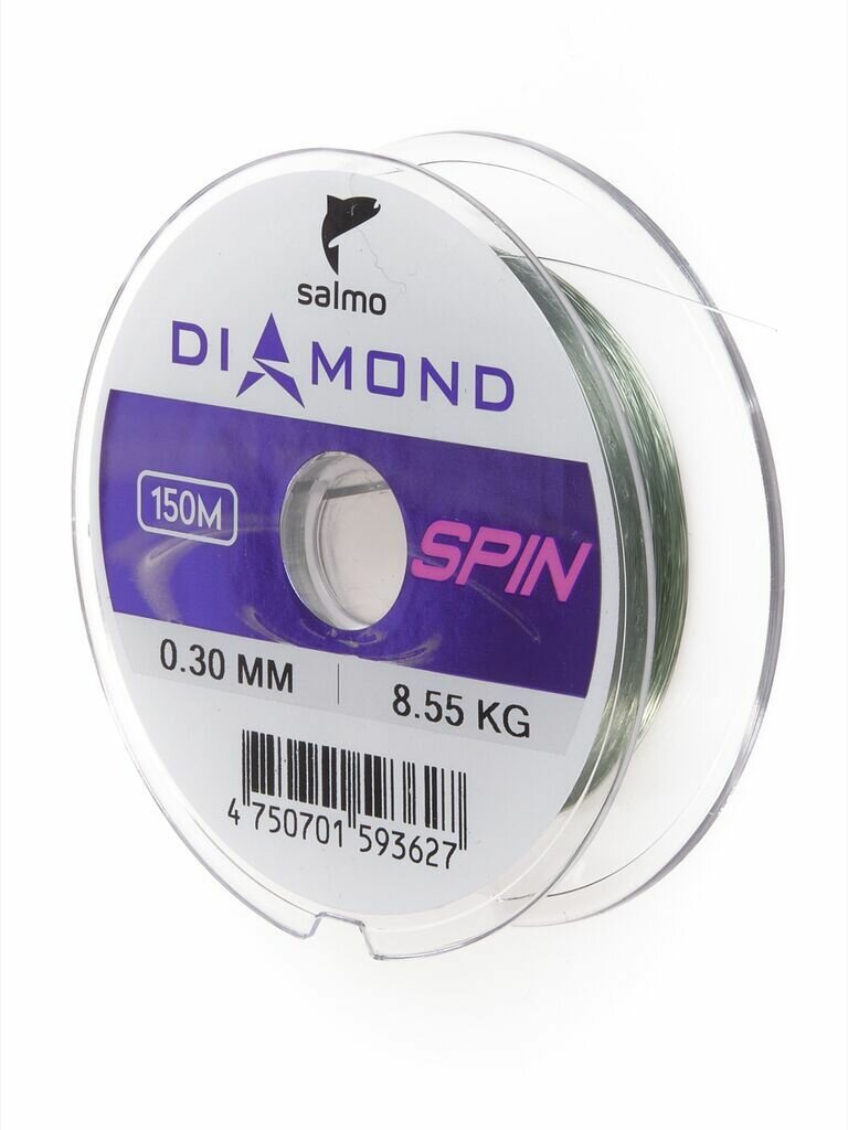 Леска монофильная для летней рыбной ловли Salmo Diamond SPIN 150/030 упаковка из 10 штук