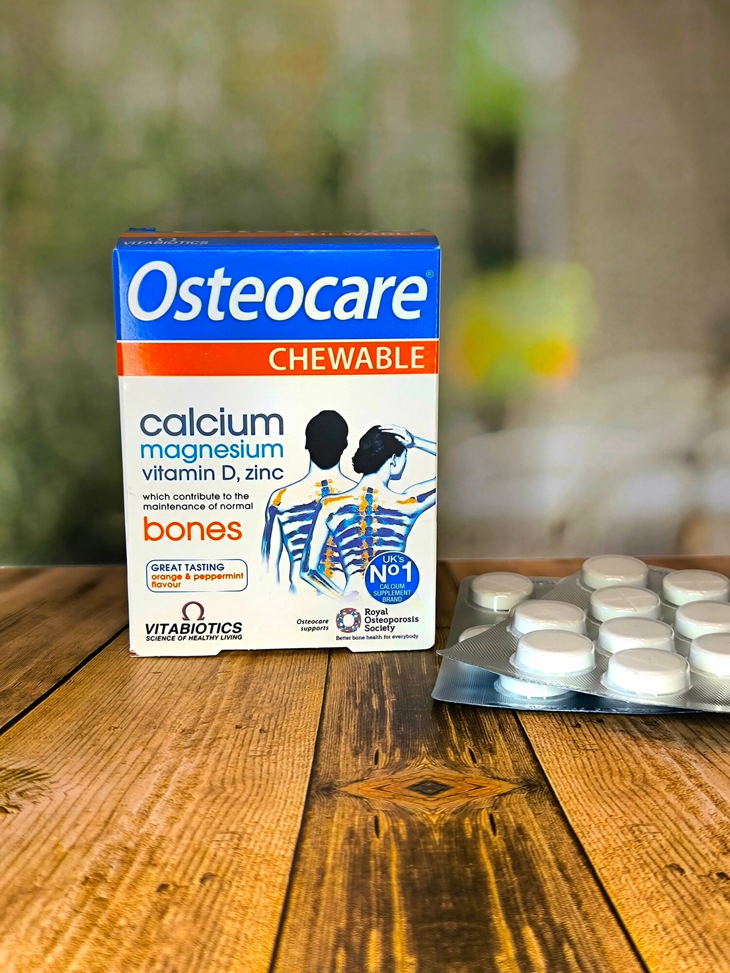 Vitabiotics Osteocare Chewable 30 Tab Англия Остеокеа Кальций Жевательные таблетки 30 шт