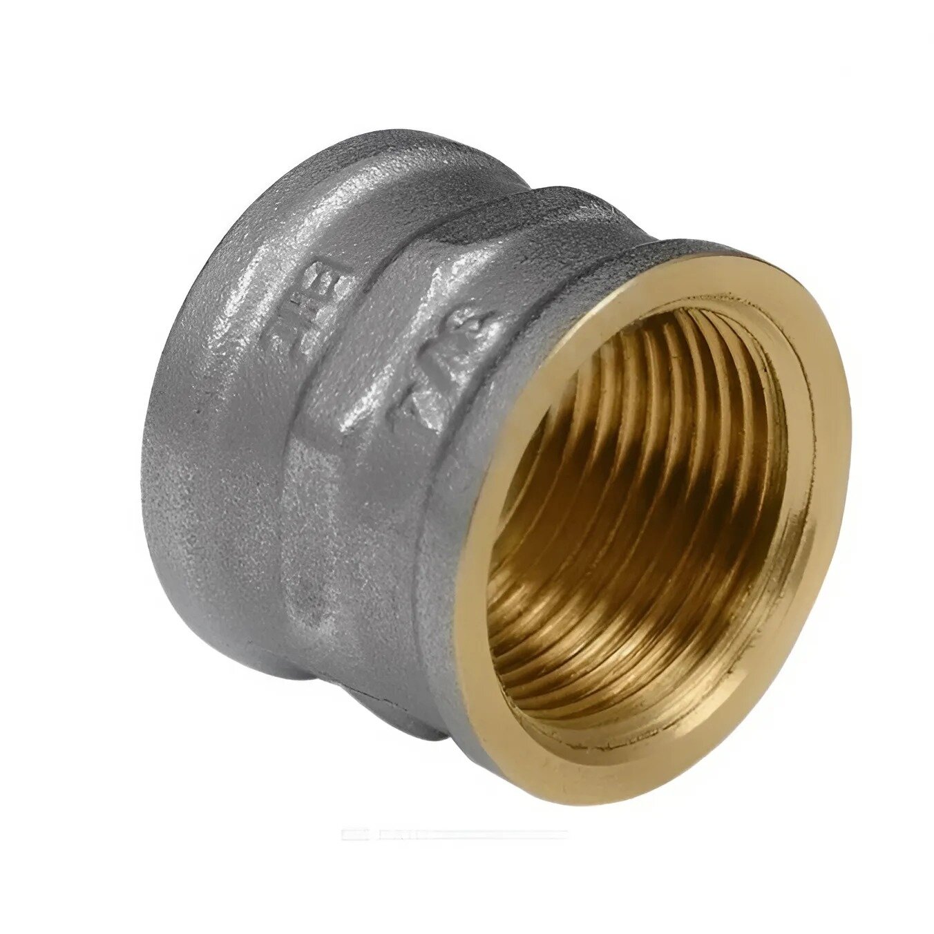 Муфта латунь никель Ду 25 (1") ВР 9018 ГОСТ 32585-2013 Aquasfera 9018-03