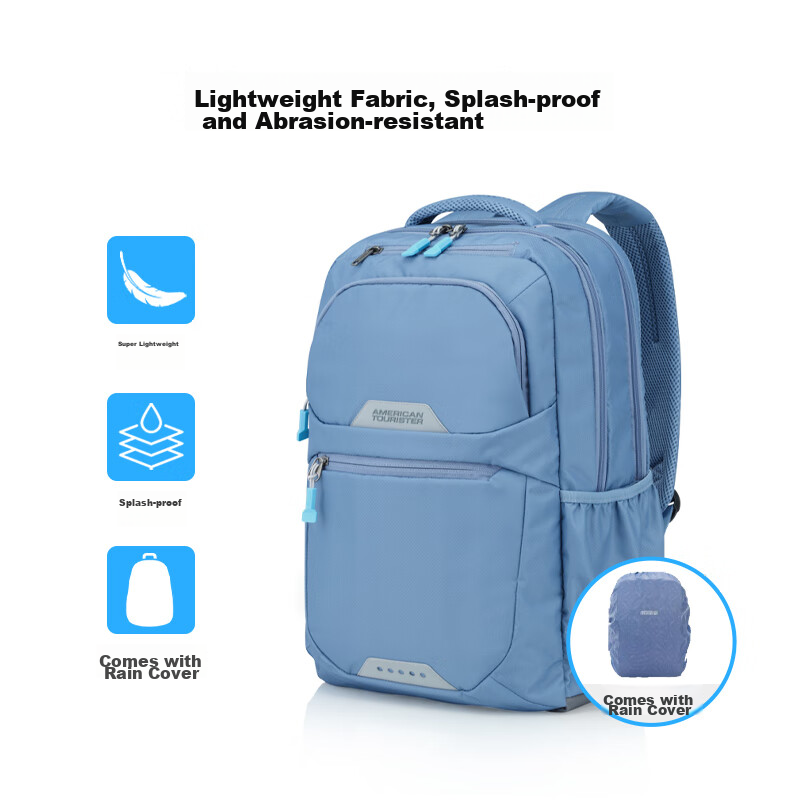 Рюкзак AmericanTourister, Meilv Suitcase Hu Xianxu Same Style Upgraded Backpack Fashio, большая вместимость, городской, повседневный, школьный, черный