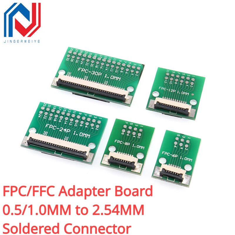 FPC/FFC Адаптер платы 0.5/1.0мм до 2.54мм 26 Pin, FPC1.0-2.54MM
