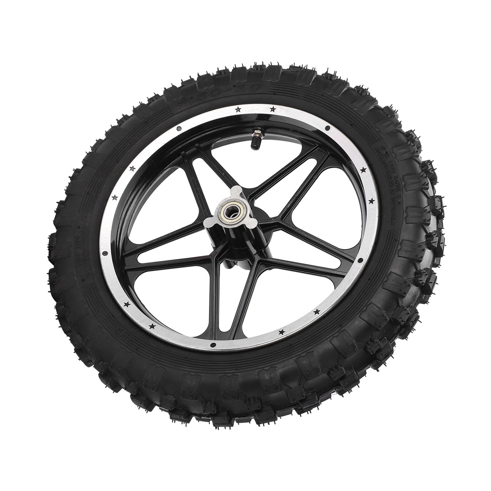 Замена резиновой шины переднего колеса 2,5-10 дюймов подходит для 47cc 49cc 2-тактного мини-байка для грязи