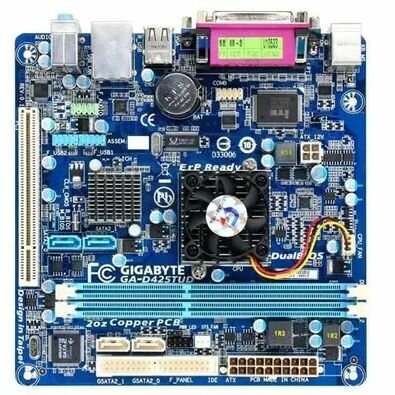 Материнская плата GIGABYTE D425 (GA-D425TUD) - , Intel NM10, 2xDDR3-800 МГц, xPCI-Ex16, Mini-ITX
