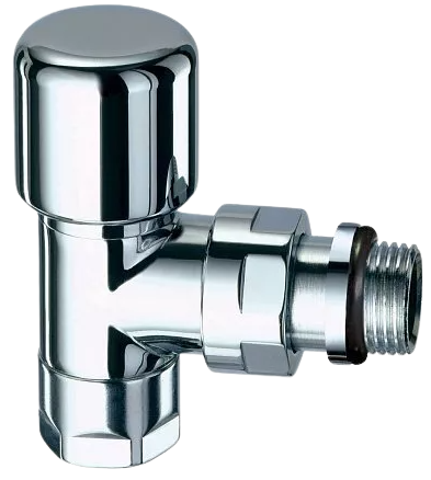 Вентиль угловой терморегулирующий Ø1/2" M24х19 TopLine серебро (FL 0108 12) FAR