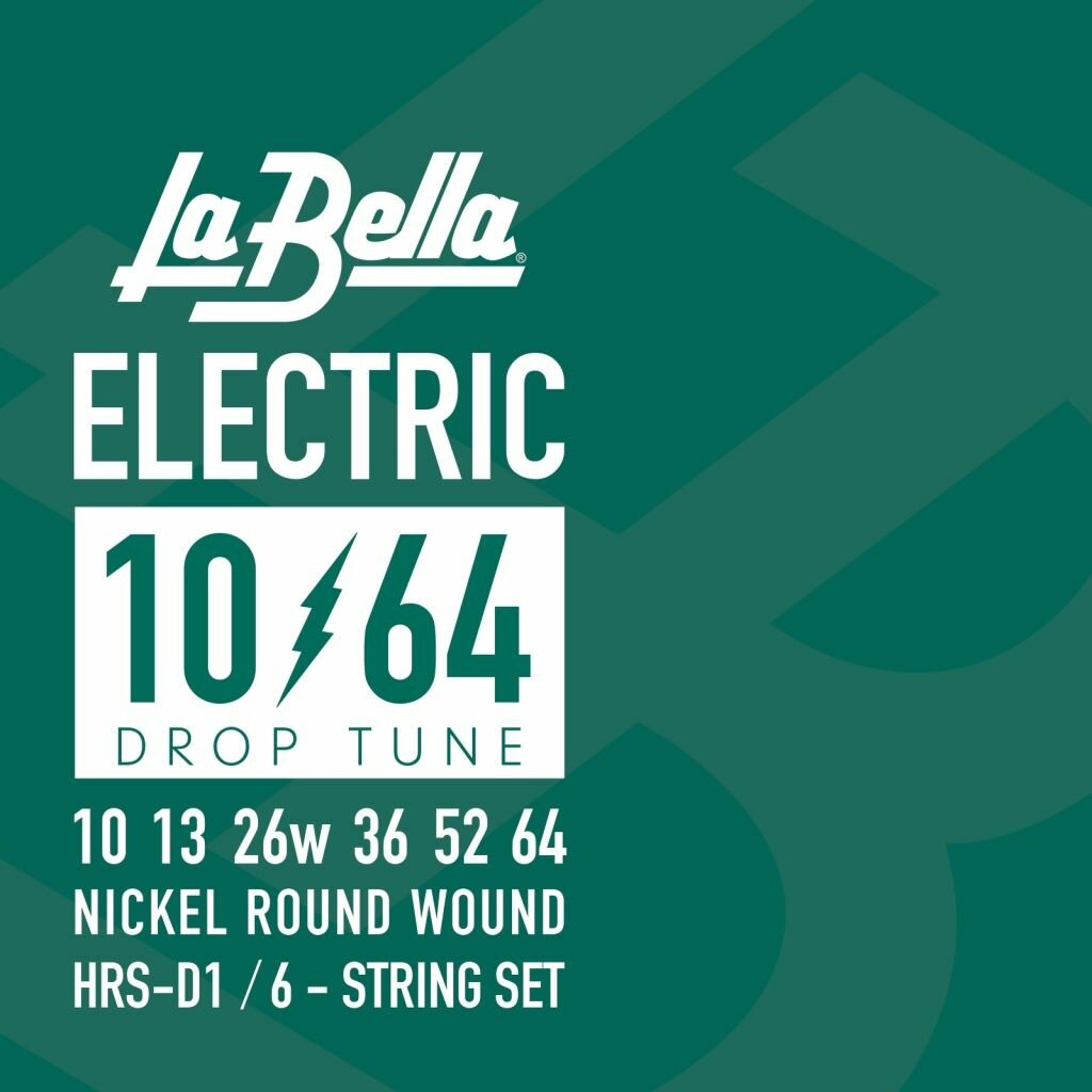 СтруныLA BELLA HARD ROCKIN STEEL DROP SIX HRS-D1 - (10-13-26w-36-52-64)