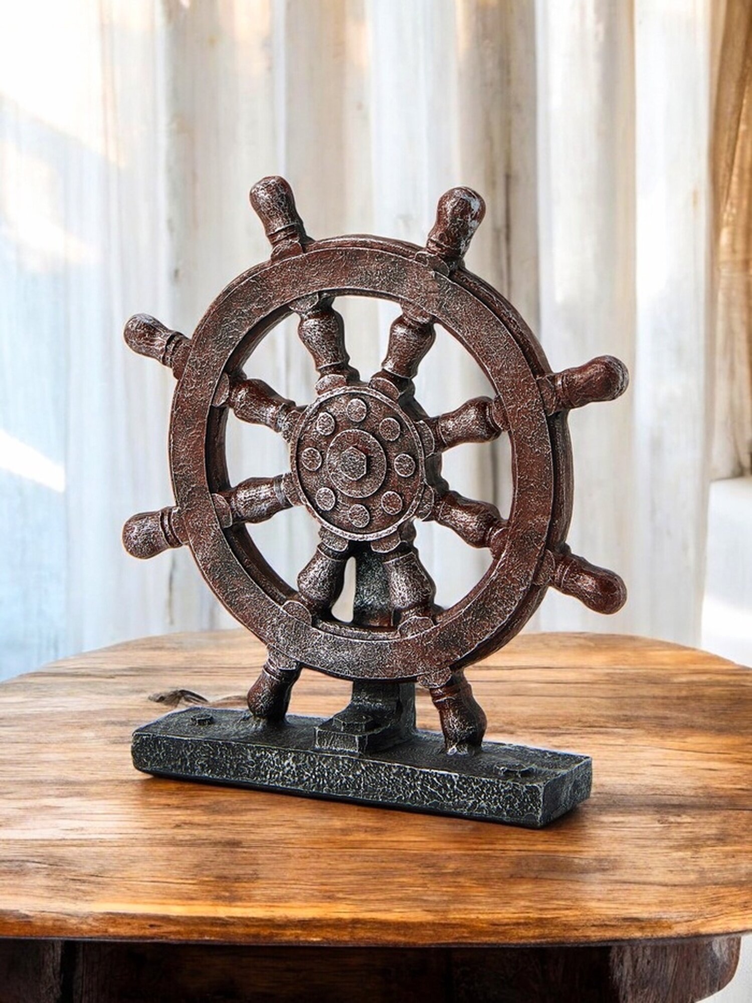 Фигурка Take It Easy «Штурвал», полистоун, 23 см × 21 см × 5 см