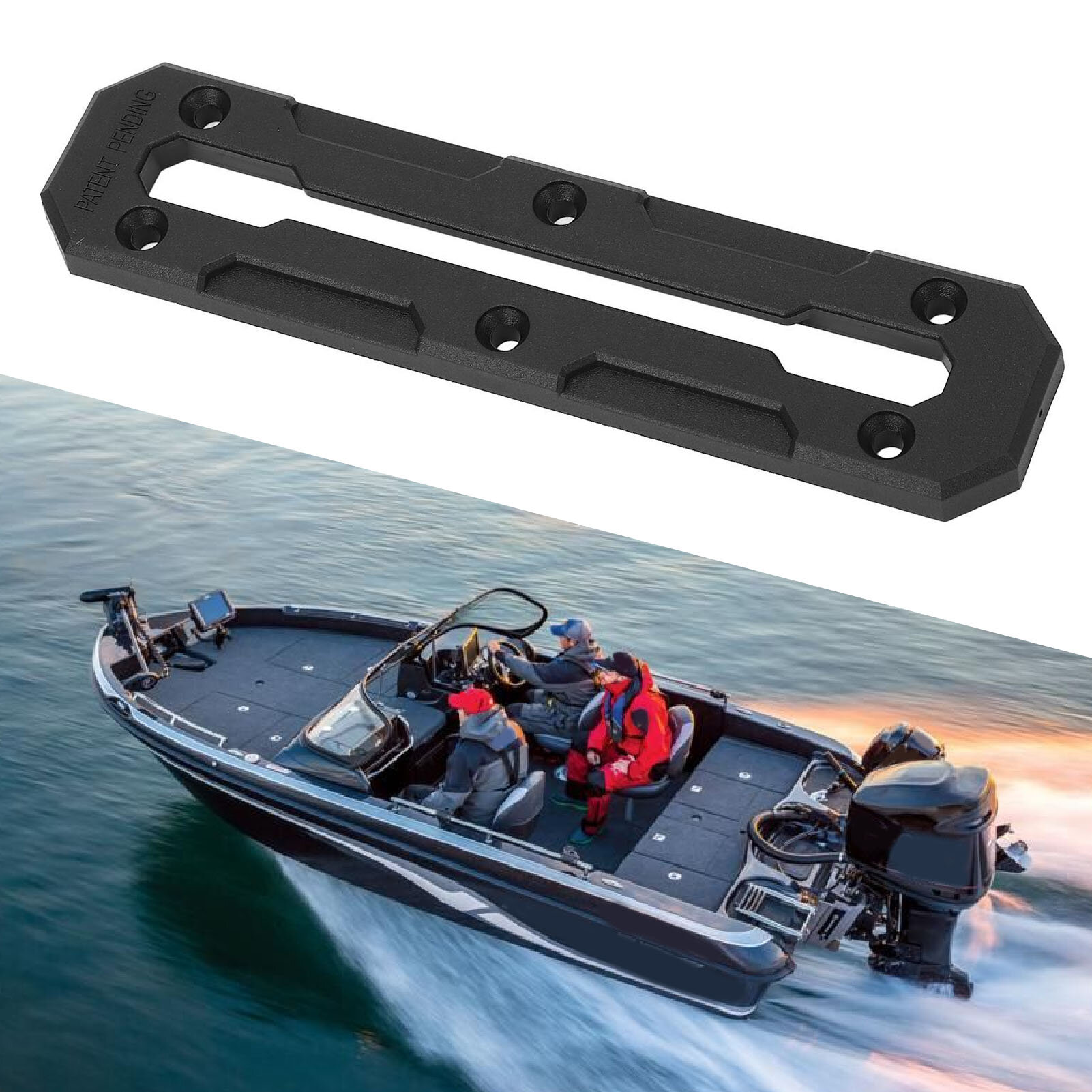 Рельсовая направляющая для каяка, морская низкопрофильная направляющая, многофункциональная направляющая для каяка, крепление для моторных лодок, 6 дюймов
