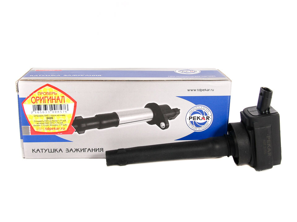 Катушка зажигания 405,409 дв. Евро-3 на свечу "Пекар" 407.3705