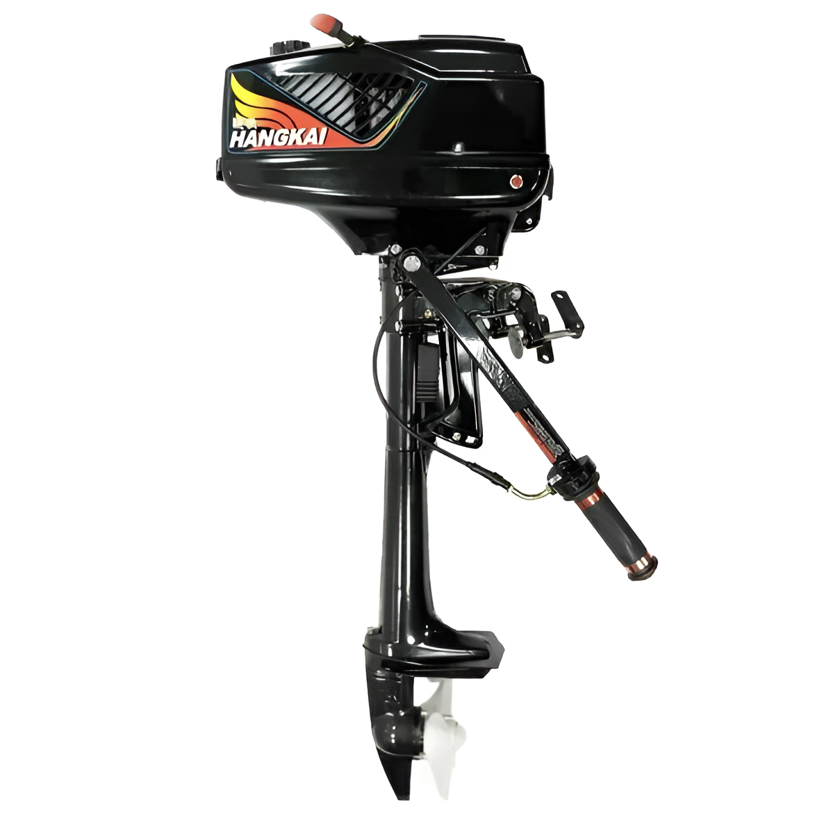 Лодочный мотор Hangkai, 3.6 л. с, 2 такта, бензиновый, чёрный