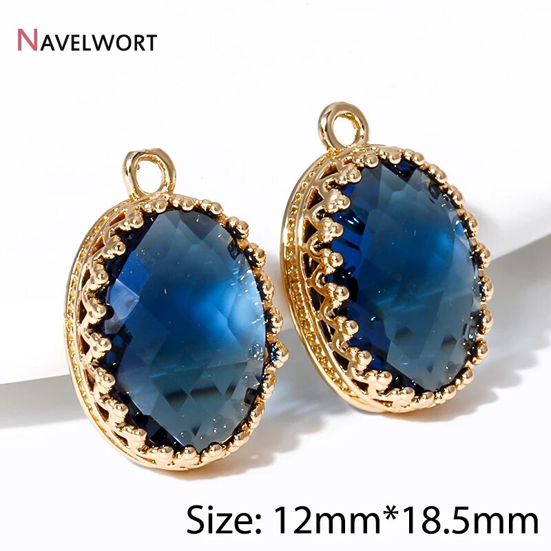 Золотые подвески-бабочки NAVELWORT 2 pieces, 18K gold plated