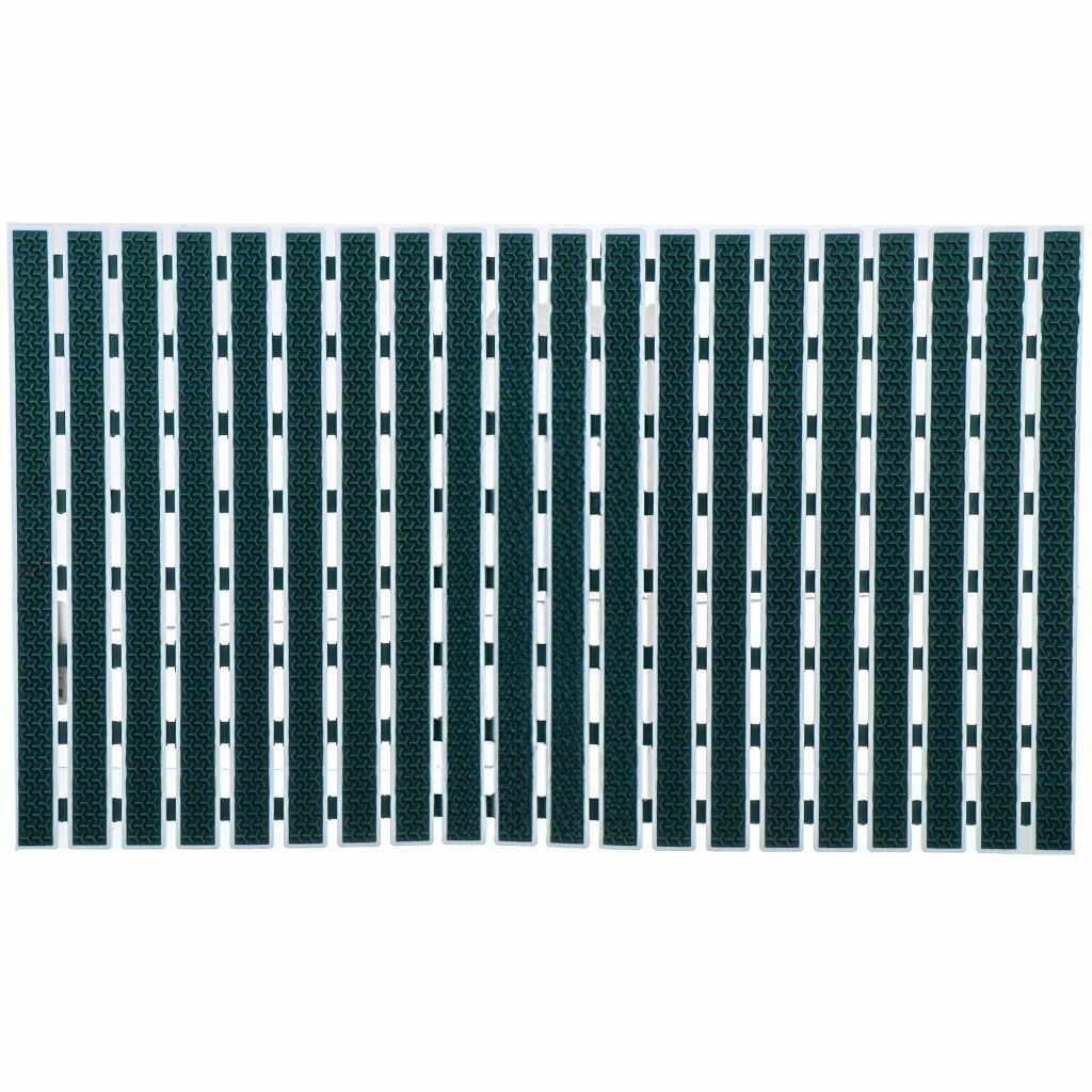 Коврик для ванны противоскользящий на присосках 38х68 см, зеленый