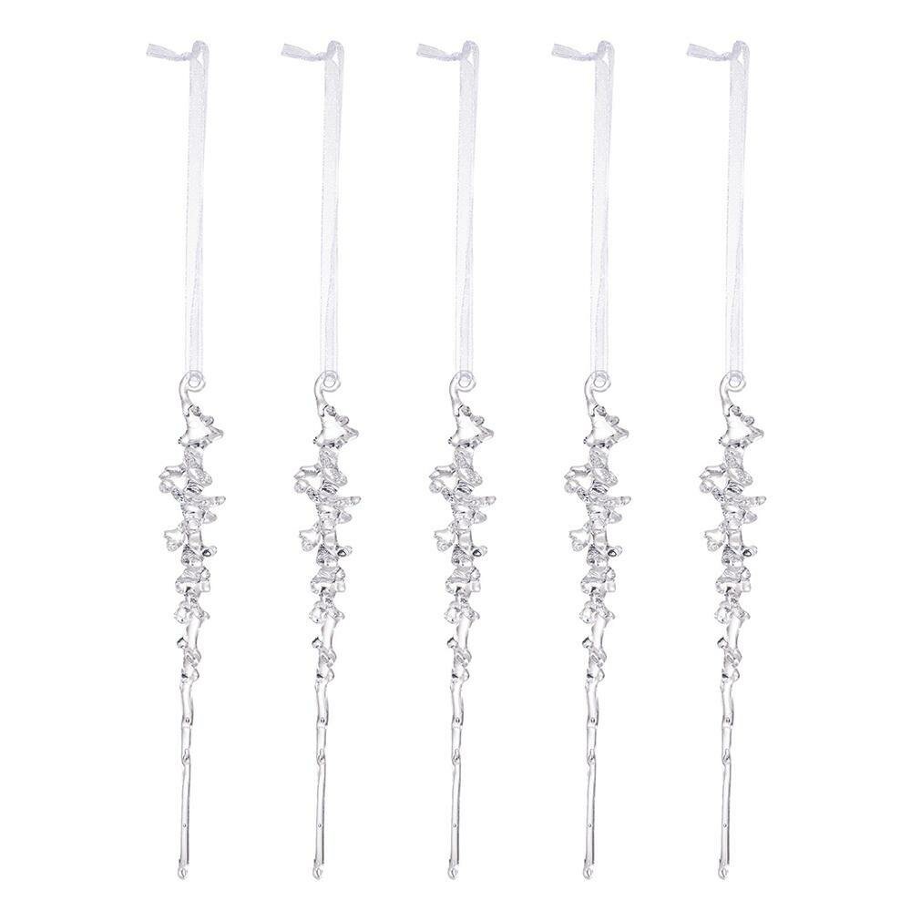 5 штук новых акриловых подвесок-ледяных конусов Рождественские украшения из акрила