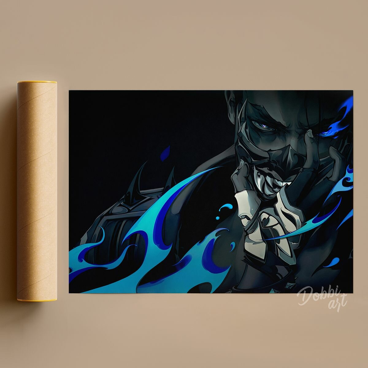 Постер 30х40 см Валорант Valorant без рамы/ Ёру Yoru/ Онлайн игра Валорант/ Постер для дома, интерьера, декор на стену/ Плакат интерьерный