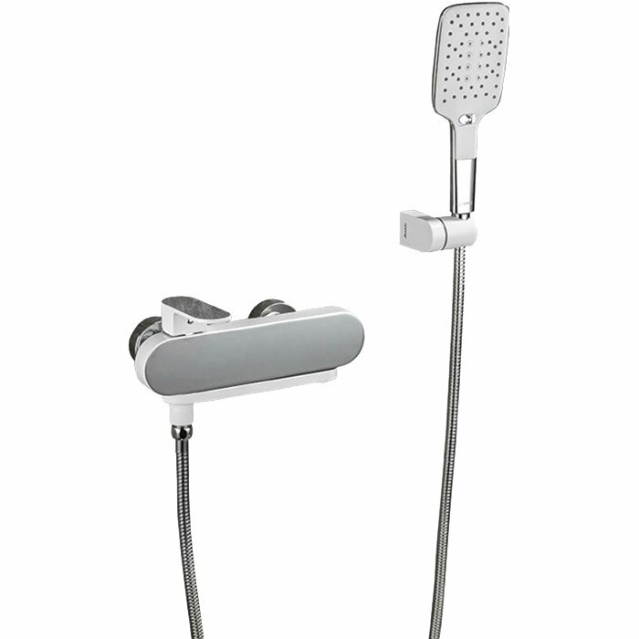 Смеситель для ванны с душем Gappo G83-8 G3283-8 белый, хром