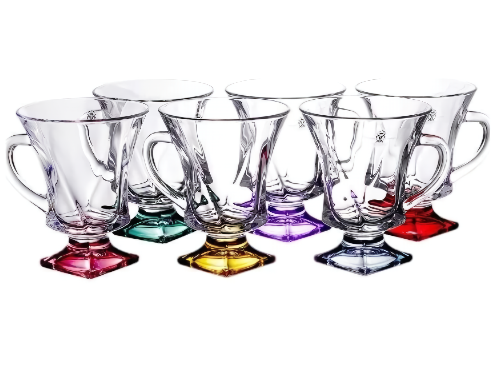 Набор кружек Bohemia Quadro, для горячих напитков, 150мл, 6шт