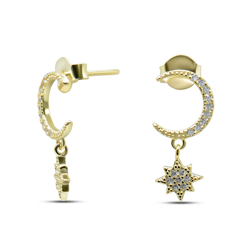 Серьги, серебро, 925 проба, фианит