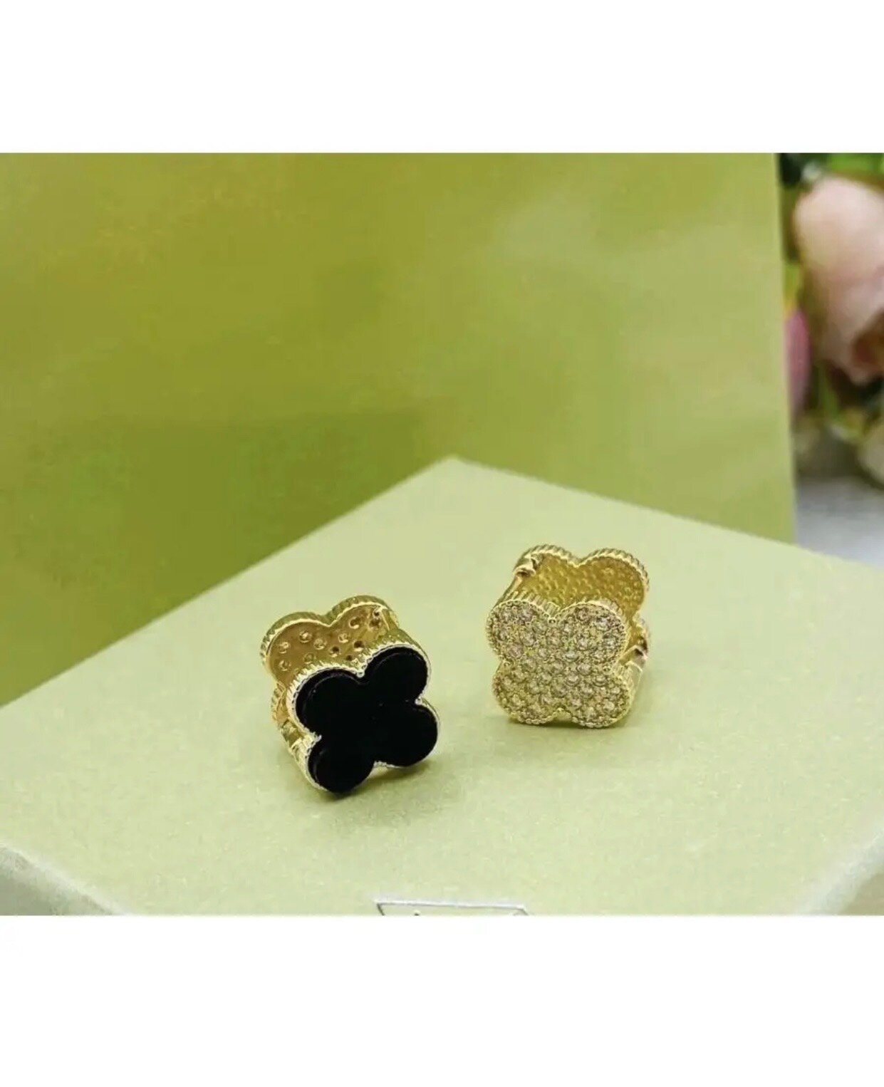 Серьги двусторонние