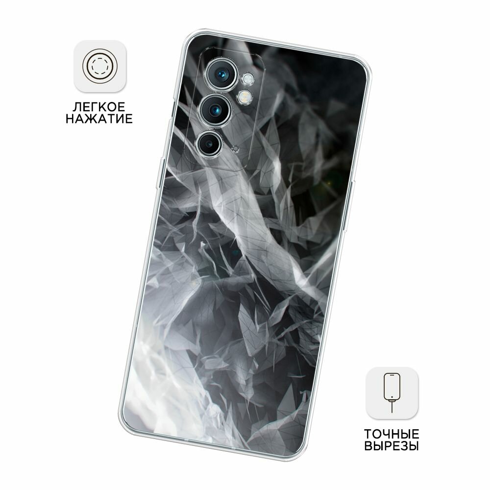 Силиконовый чехол на OnePlus 9RT / ВанПлас 9RT с принтом "Абстракция 9" — фото 1
