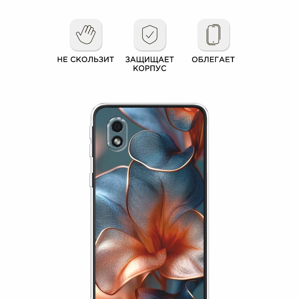 Чехол на Samsung Galaxy A01 Core / Самсунг Галакси А01 Core с принтом "Жемчужные цветы" — фото 1