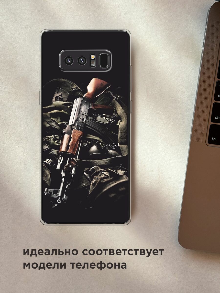 Чехол на Samsung Galaxy Note 8 / Самсунг Галакси Нот 8 с принтом "Автомат" — фото 1
